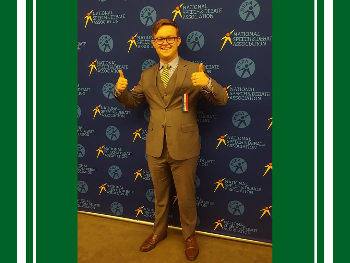 Recent grad finishes second in national speech competition | News Story