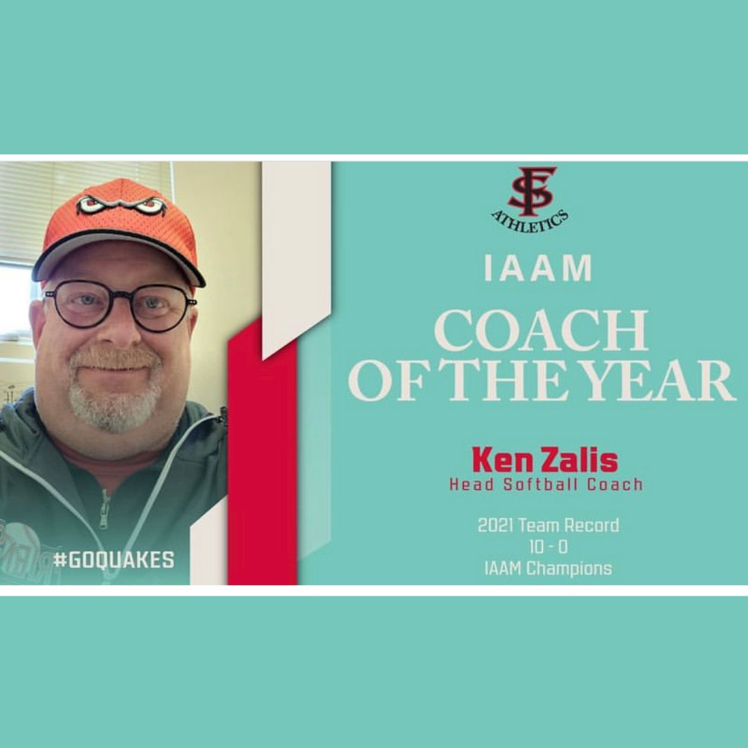Ken Zalis named IAAM coach of the year | School News Details