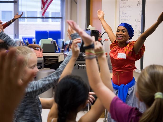 EPS In Focus: Haitian artists visit Normandale Elementary | News Story
