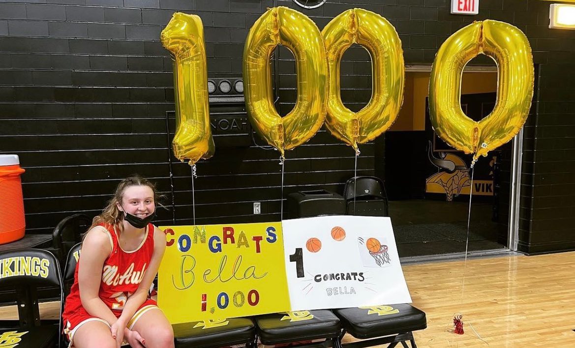 Bella Finnegan '22 scores 1,000th career point! | School News