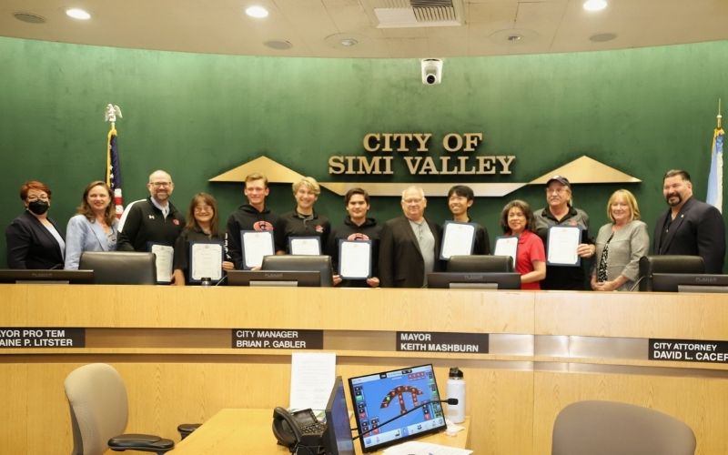 Robotics Team 986A Recognized by Simi Valley City Council | News Detail