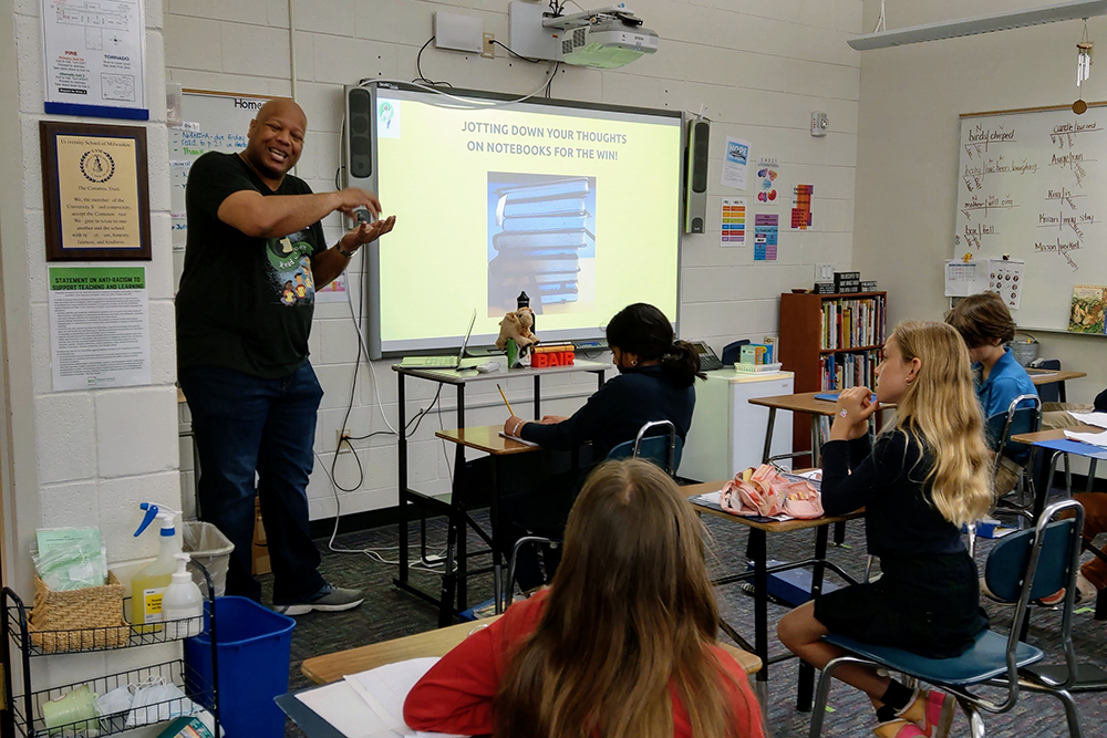 Poet Charles Waters Visits 5th Grade | USM News