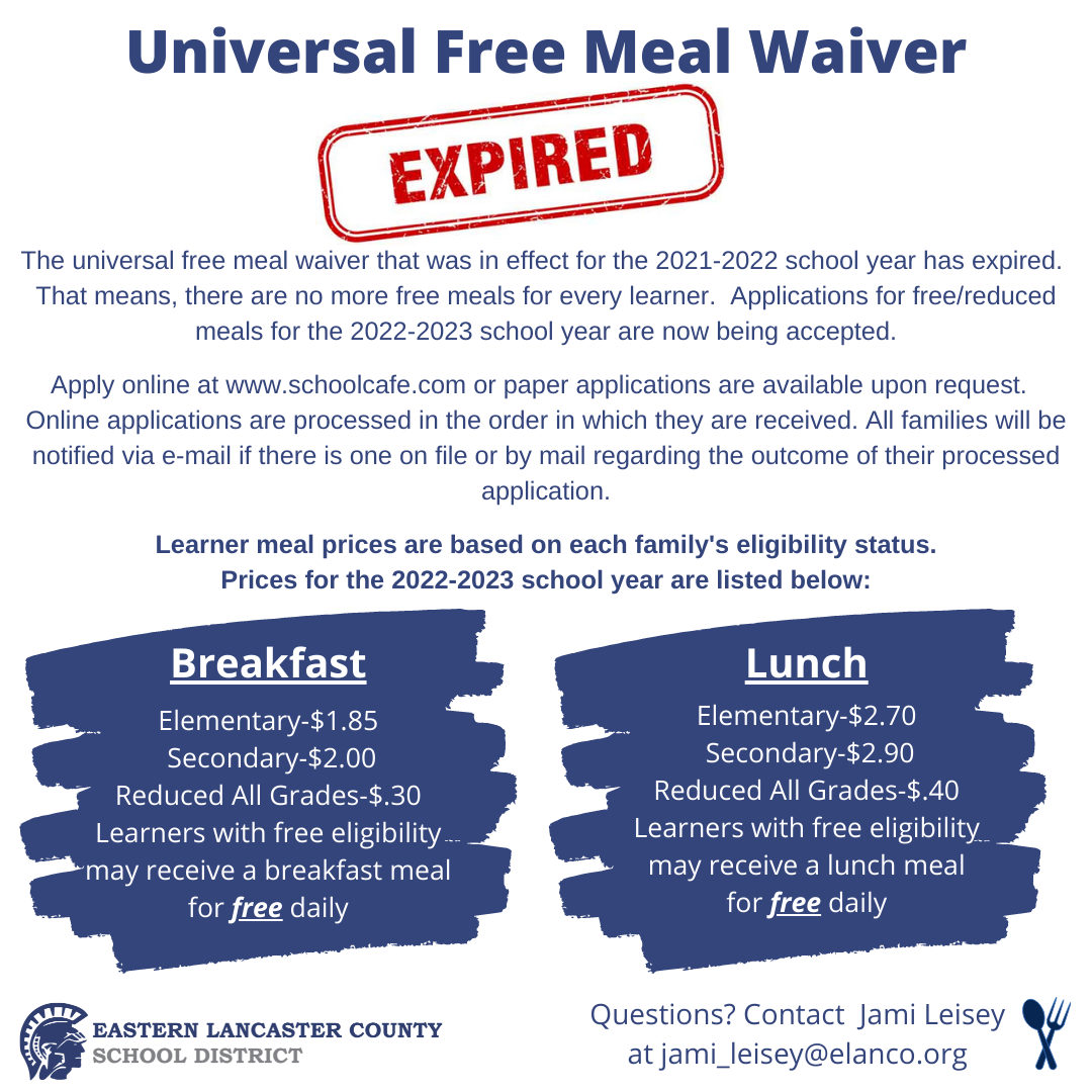 Universal Free Meals have Expired | Post Details Page
