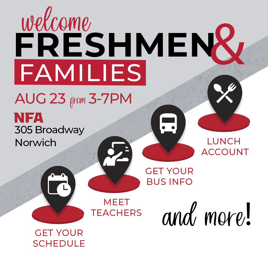 Freshmen Family Event - August 23, 2022 | Details - Norwich Free Academy
