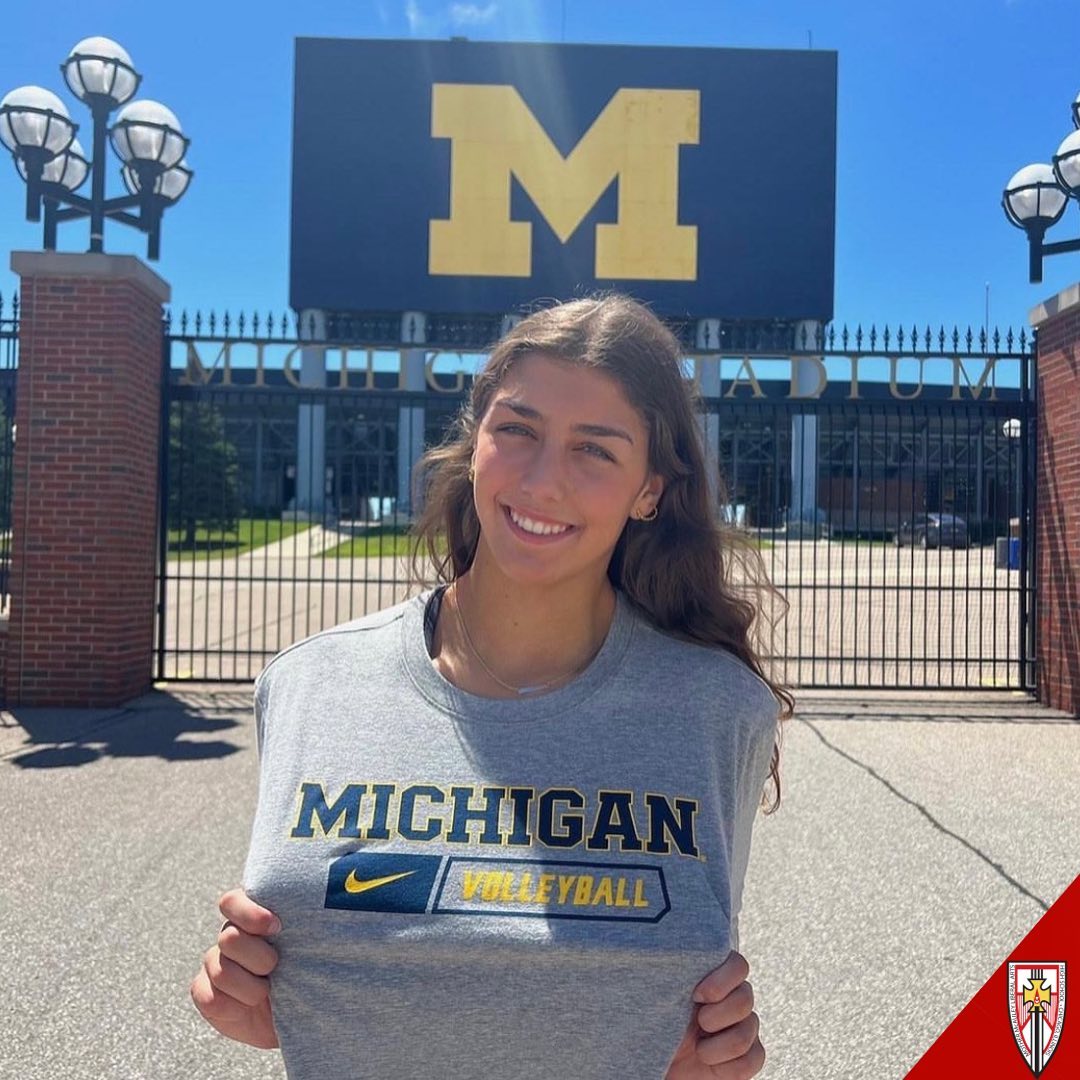 Volleyball player commits to Big 10 University of Michigan | School News