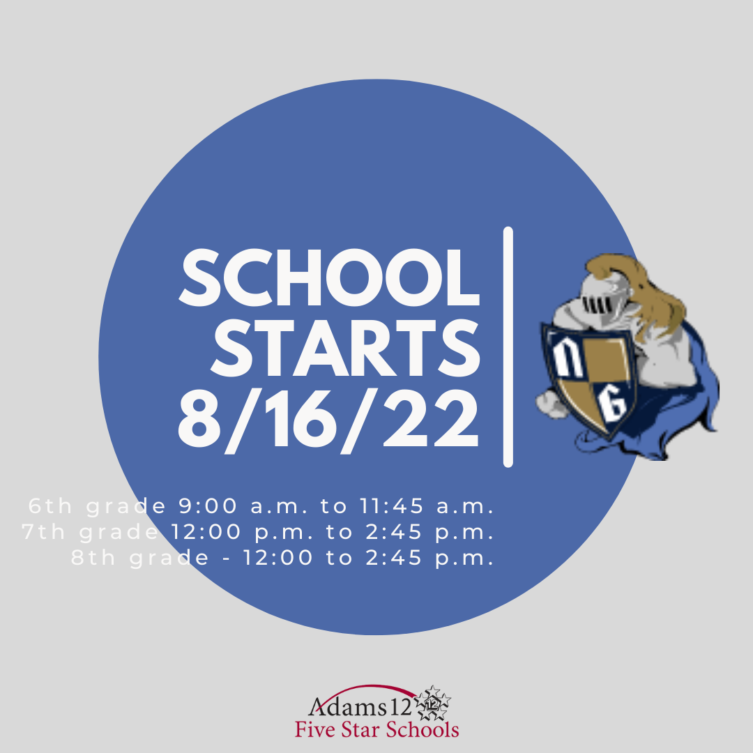 School Starts and Bus Information | Details - Northglenn Middle School