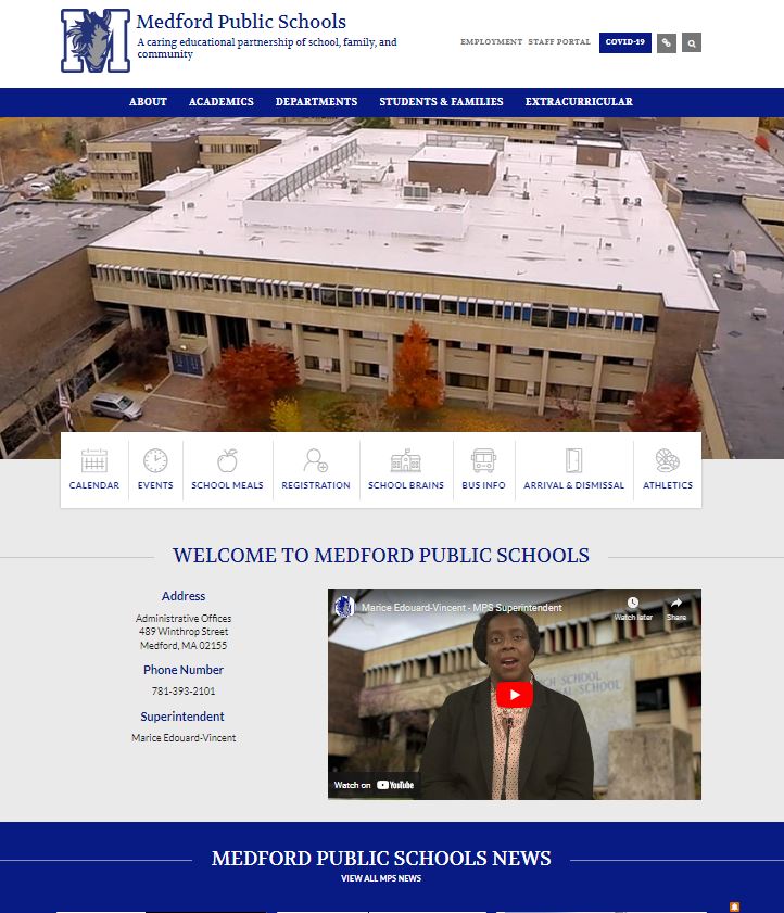 New MPS Website | MHS/MVTHS News Post