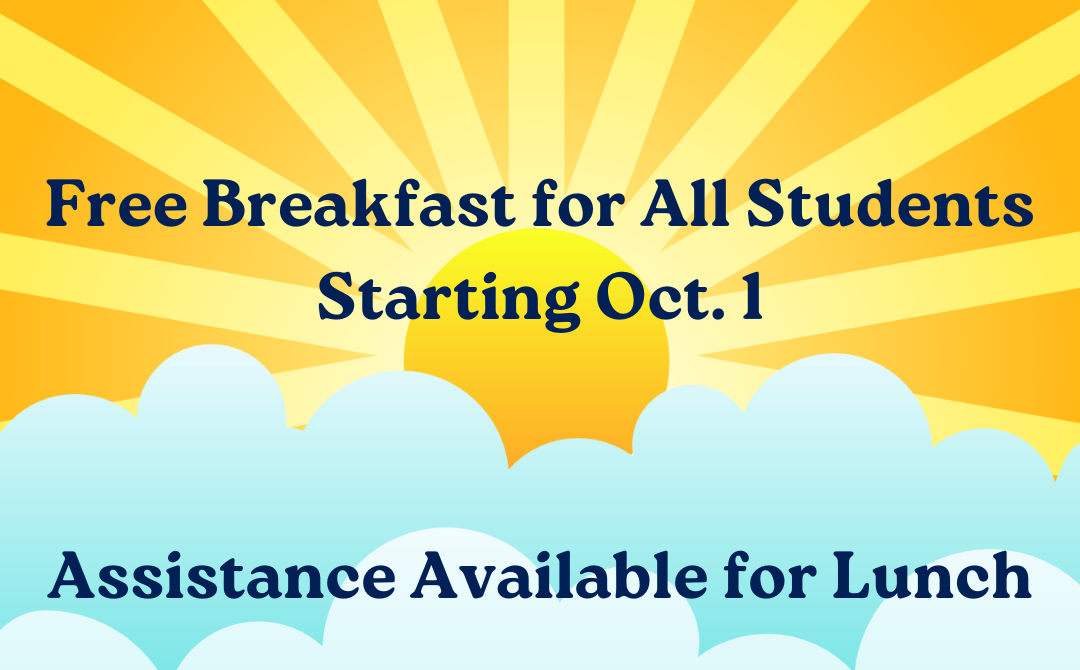 Free breakfast for all students coming Oct. 1 | District Posts Item