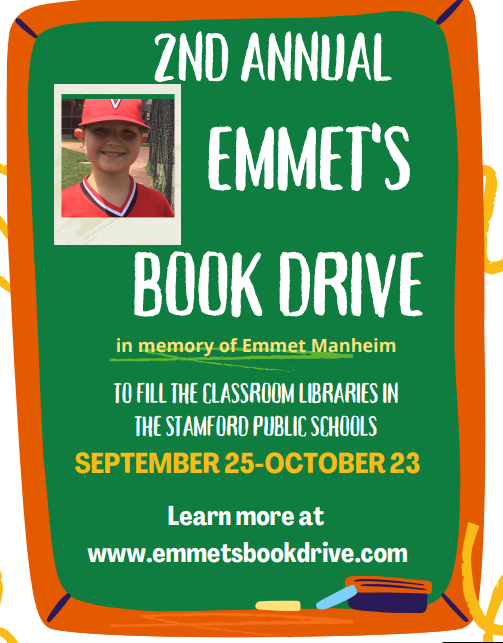 2nd Annual Emmet's Memorial Book Drive | Announcements - Stark