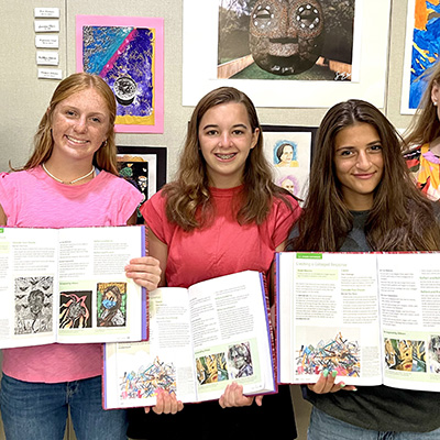 Students Published in First Edition Art Textbook | News Details