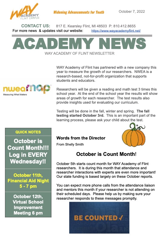 Read Our October Newsletter | News Details