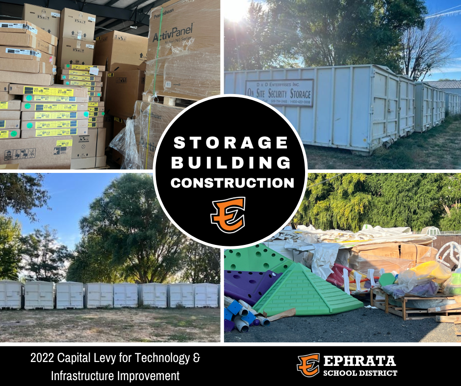 2022 Levy: Spotlight Construction of Storage Facility | District News