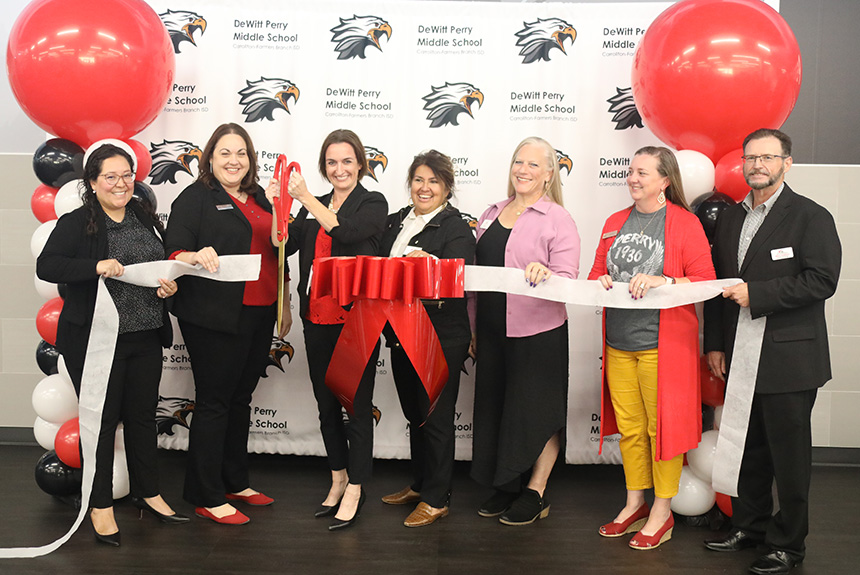 CFBISD Celebrates DeWitt Perry Middle School Renovations with Ribbon ...