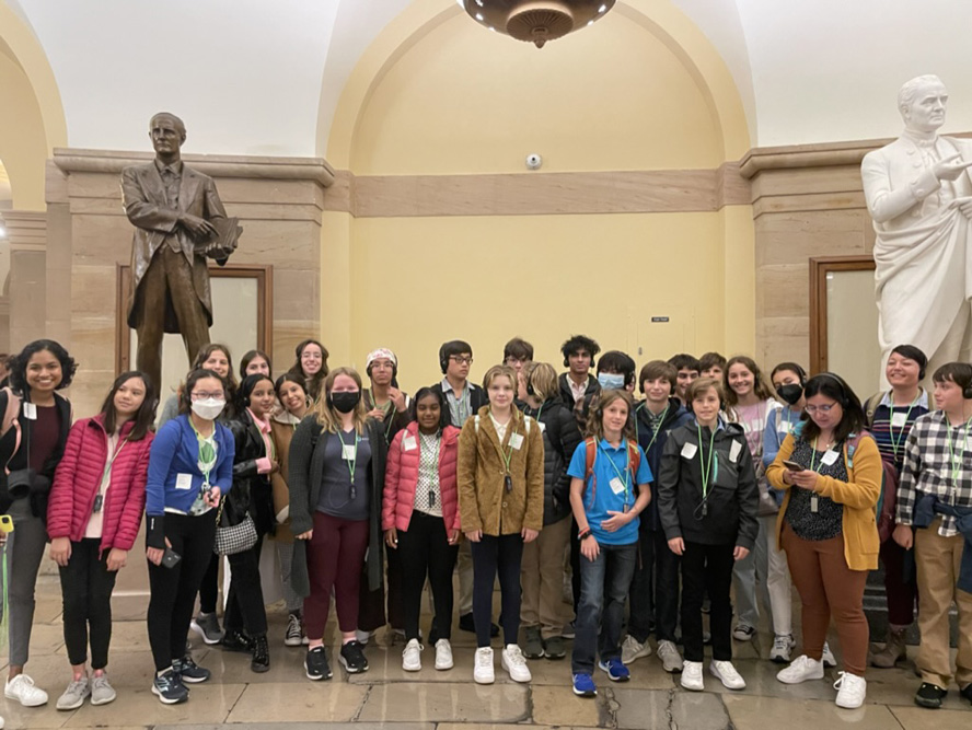 Middle School Law and Government Trip to D.C. | News