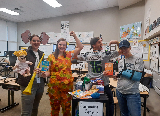 Fourth Grade Teachers Show Their School Spirit | News Article - Cougar ...