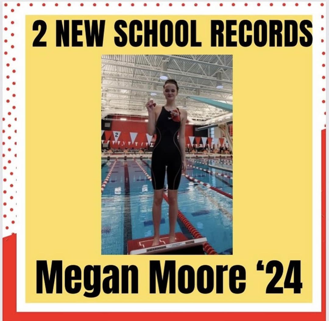 Swimmer breaks two school records! | School News