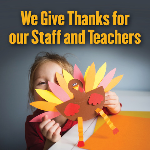We Give Thanks for our Staff and Teachers | Homepage Details - Regional ...
