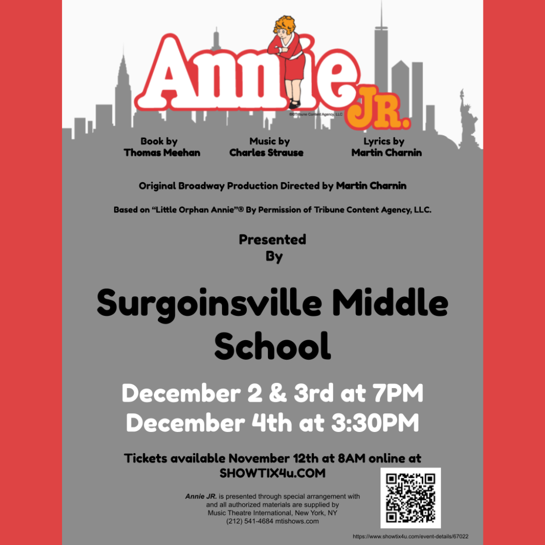 Tickets on Sale Now for Annie Jr! | Details