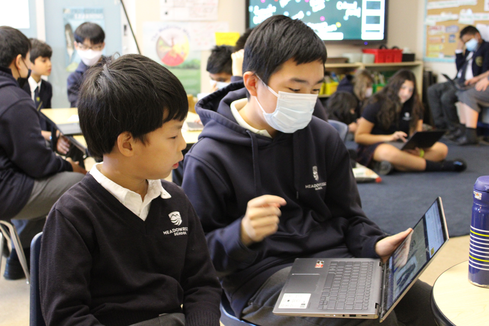 Storytelling with the Grade 3 & 8s | News Posts - Meadowridge School