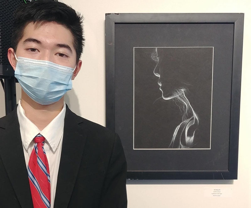 Alan ’23 wins first prize at art exhibition | Read More