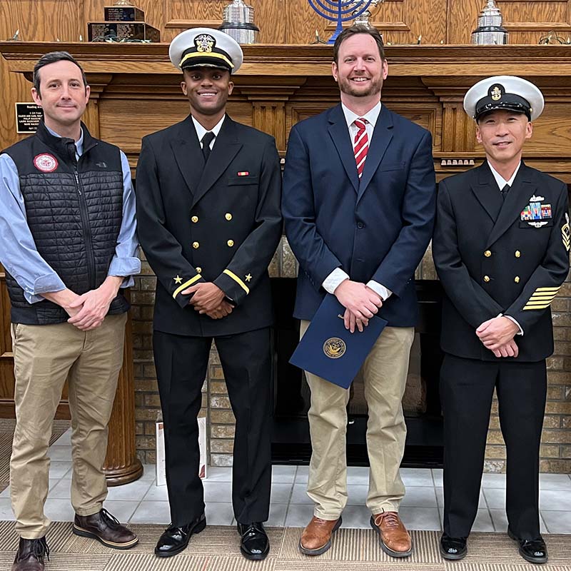 Wayland Faculty Member Earns Navy Impact Influencer Award | News Details