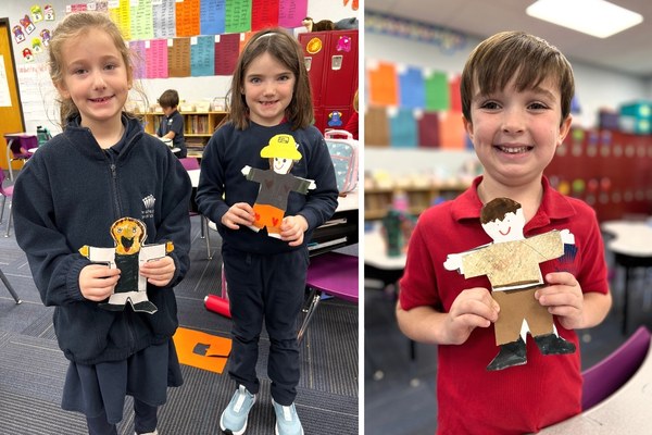 1st Graders Create Paper Puppets | Details
