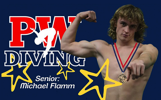 PWHS diver Michael Flamm breaks two school records | District Posts Item