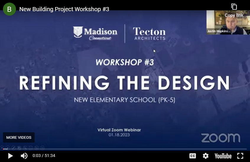 New Elementary School Building Workshop #3 - Madison Public Schools