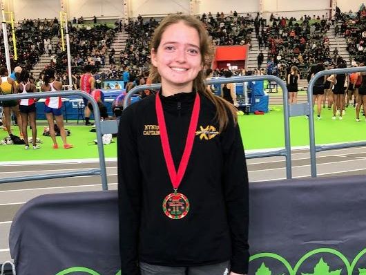 Senior track athlete Samantha Mynio became #1 in the USA | News Story