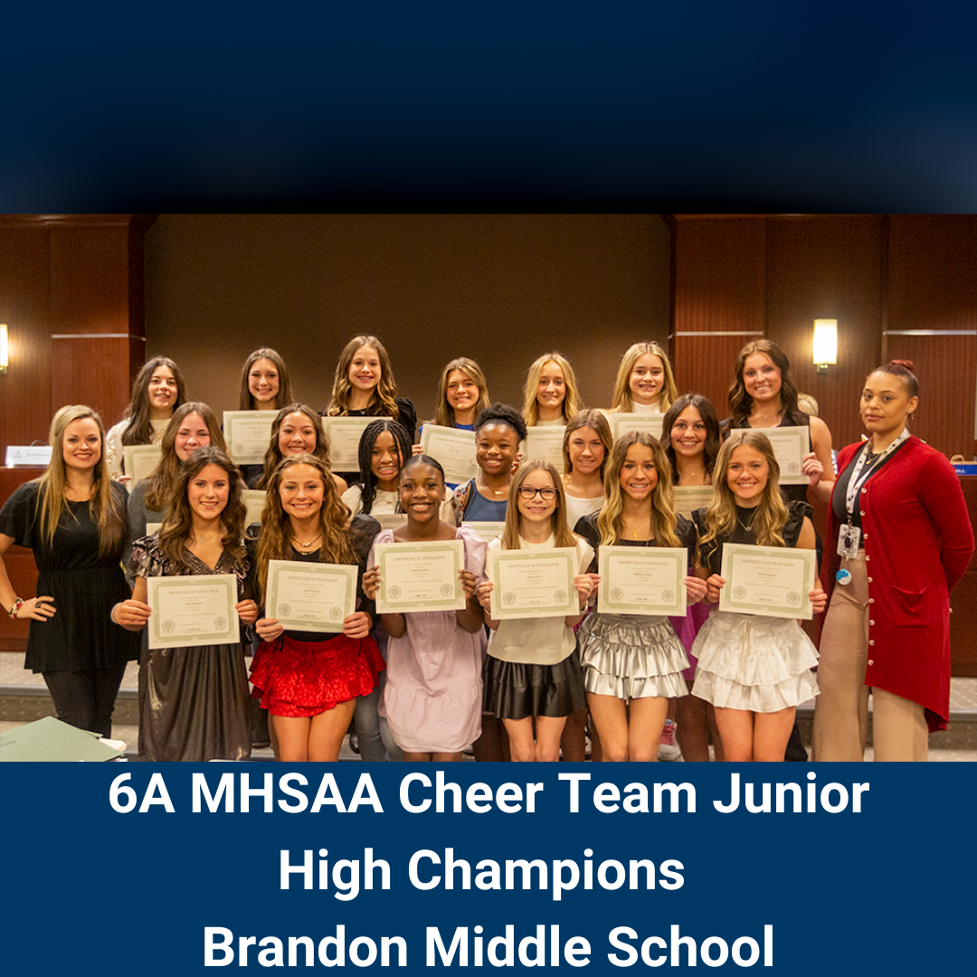6A MHSAA Cheer Team Junior High Champions Brandon High School | News Posts