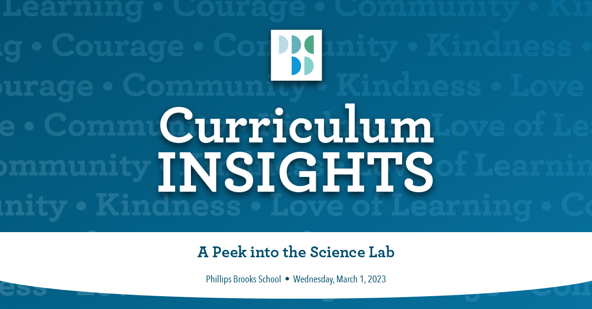 Curriculum Insights • A Peek into the Science Lab | Post