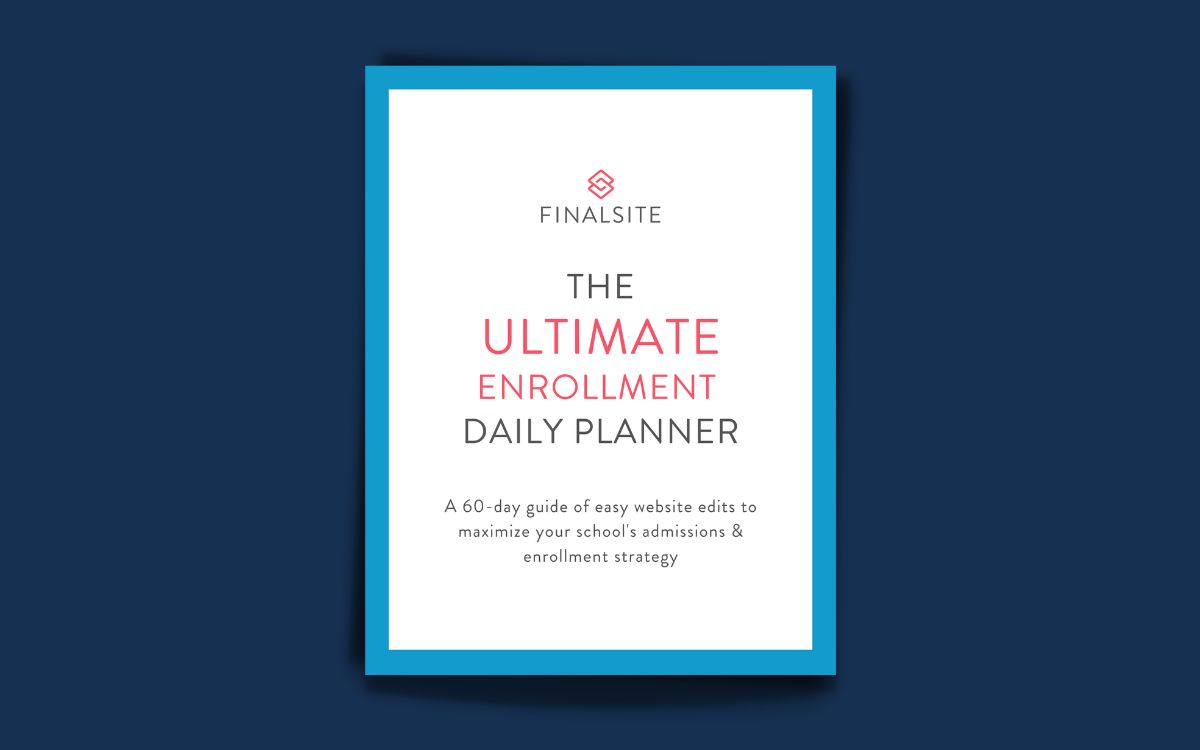 The Ultimate Enrollment Daily Planner | Finalsite