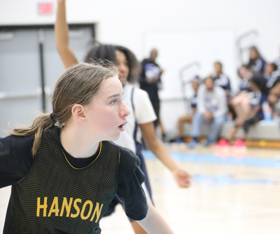 Net gains — middle school students play in basketball tournament ...