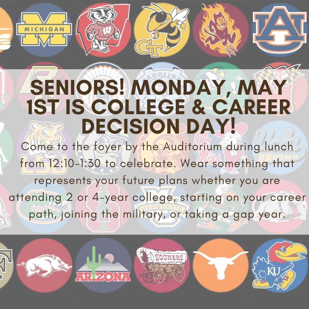 Senior Decision Day May 1st | article