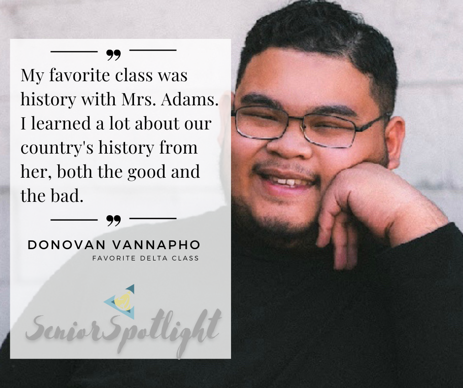 Senior Spotlight! Donovan V. | News Details