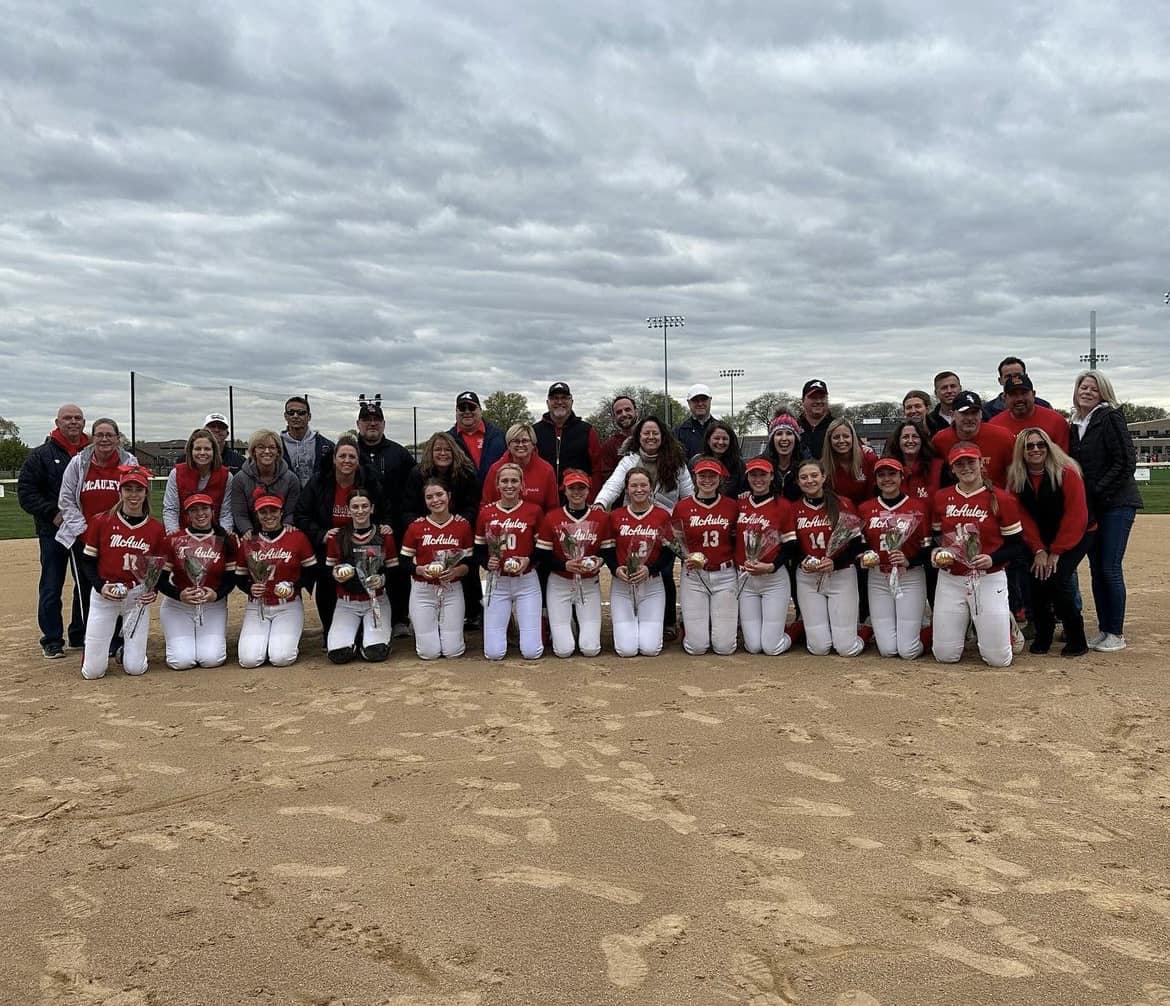 Celebrating senior softball players | School News