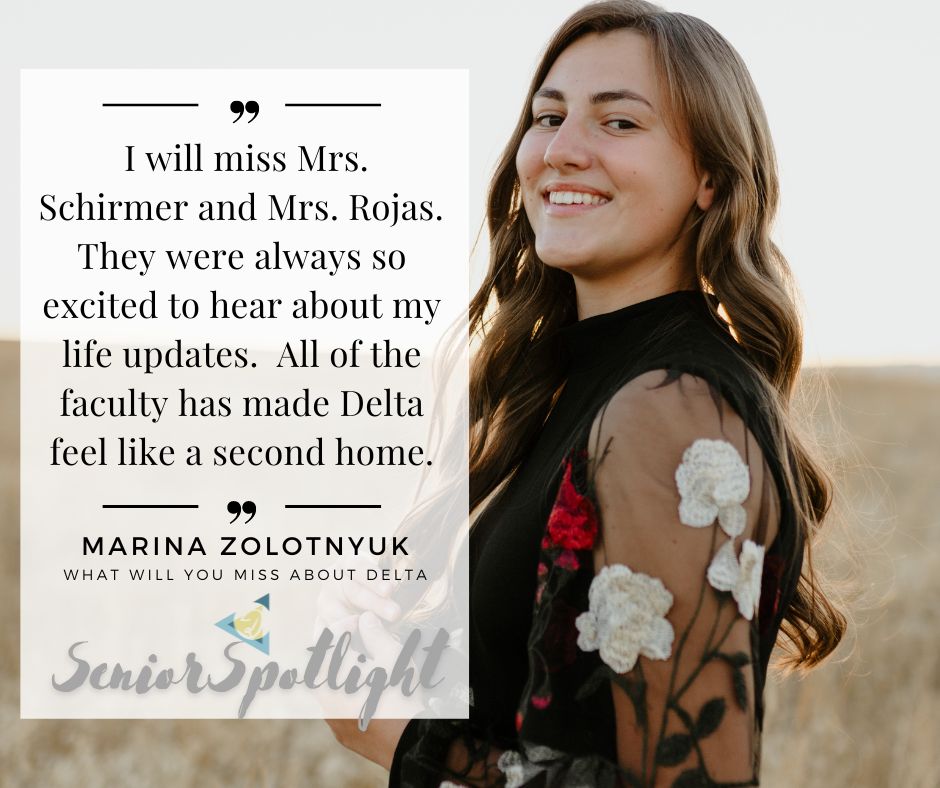 Senior Spotlight! Marina Z. | News Details