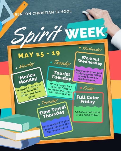 Spirit Week - May 15th - 19th | School News