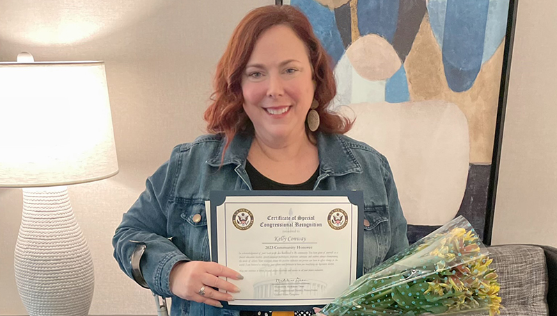 Kelly Conway honored with congressional commendation | District Posts Item