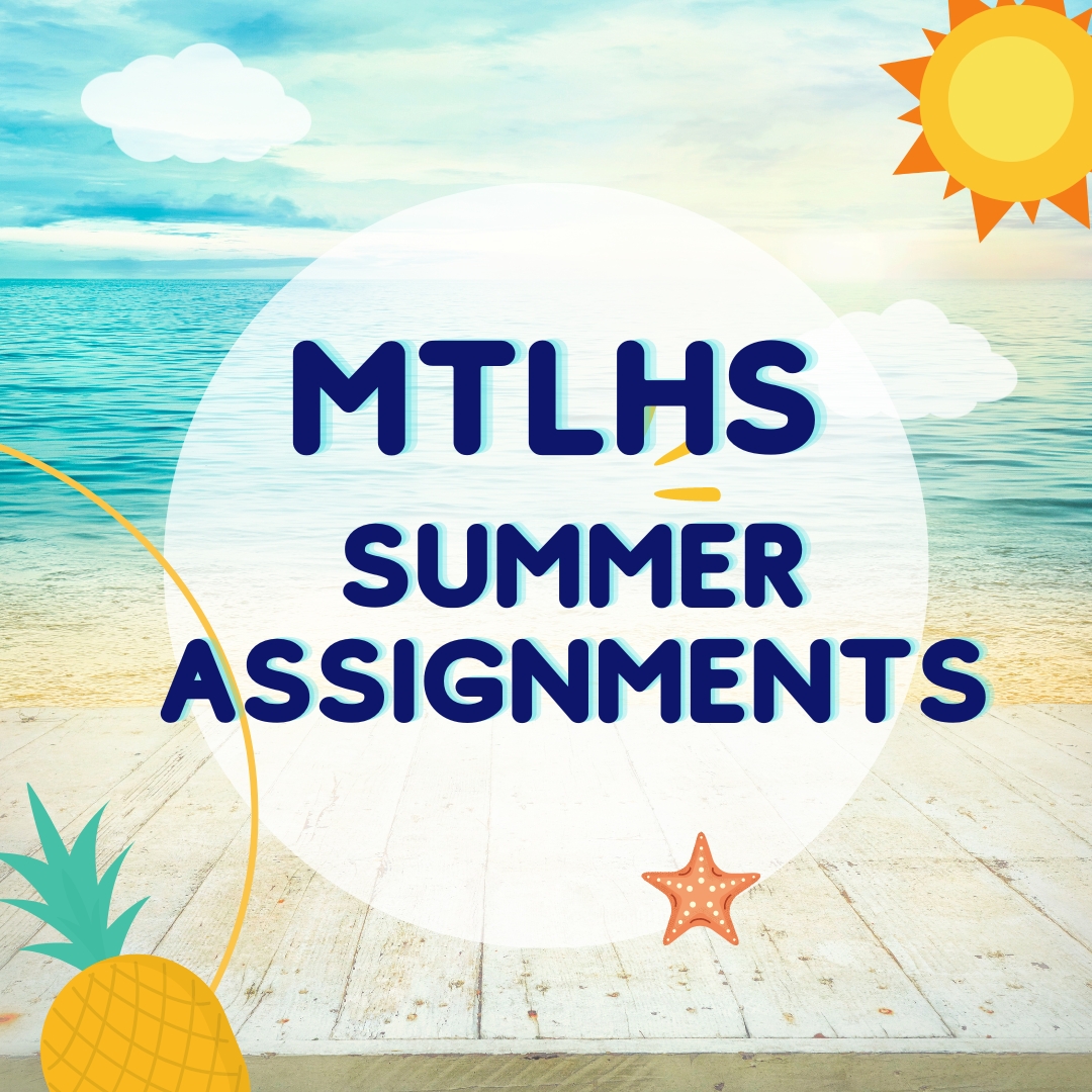Summer Assignments for Courses | Details
