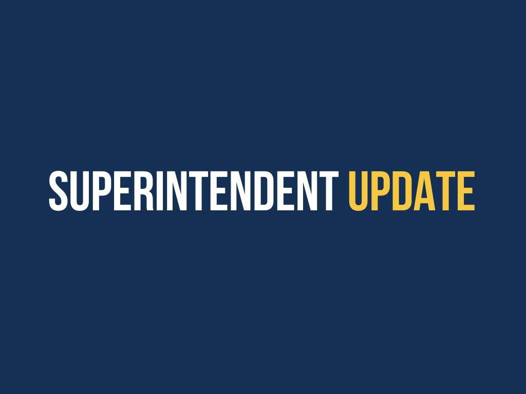A message from Superintendent Gus Martin | Details
