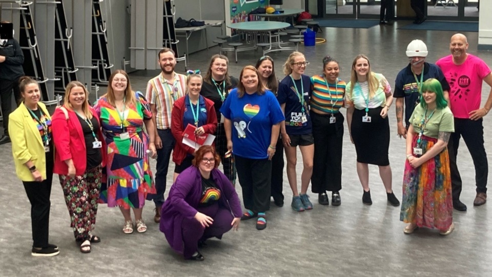Oasis Academy Oldham staff mark the end of Pride Month in rainbow ...