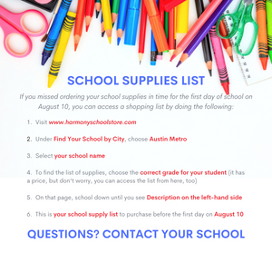 How to Find Your School Supply List | Harmony News (Default Post Template)