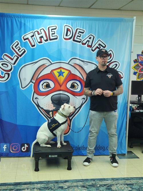 Cole the Deaf Dog visits IAC | Post Details IAC