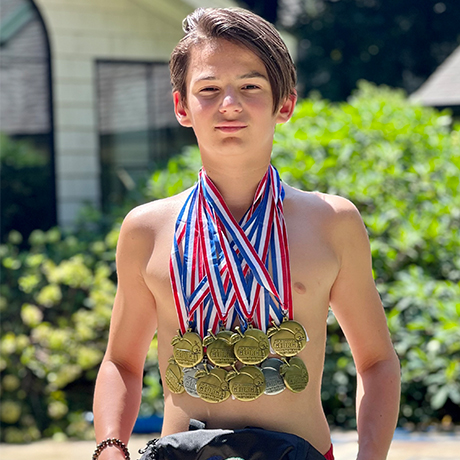 Fifth-Grader Wins 8 Gold Medals; Named High Score Winner in Swim ...