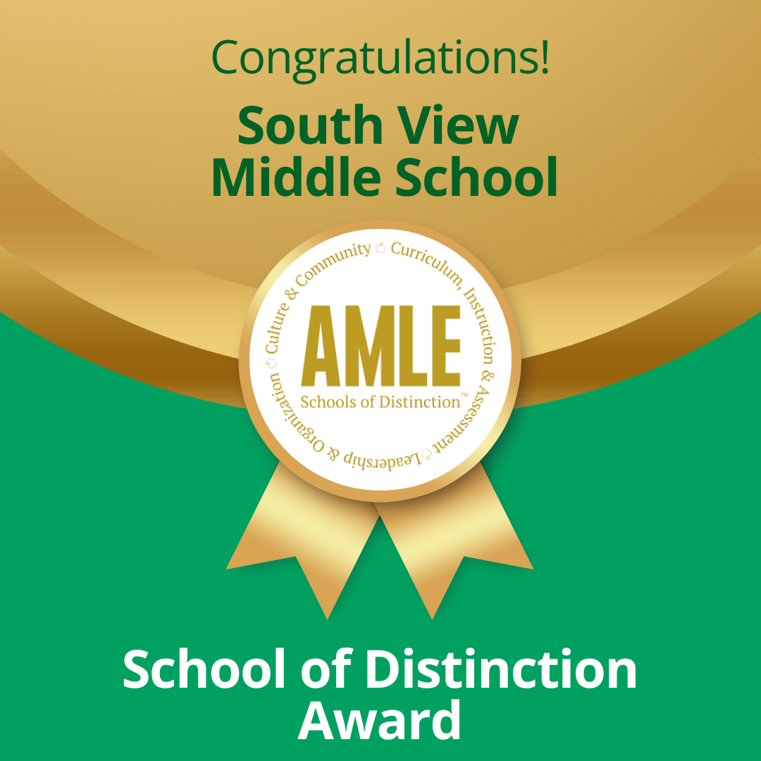 South View Middle School named a School of Distinction | News Story