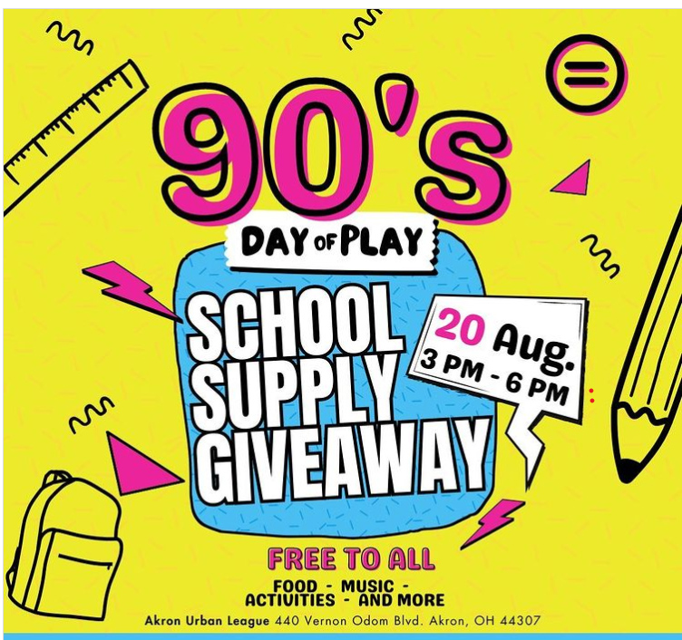 90's Day of Play School Supply Giveaway | News Detail