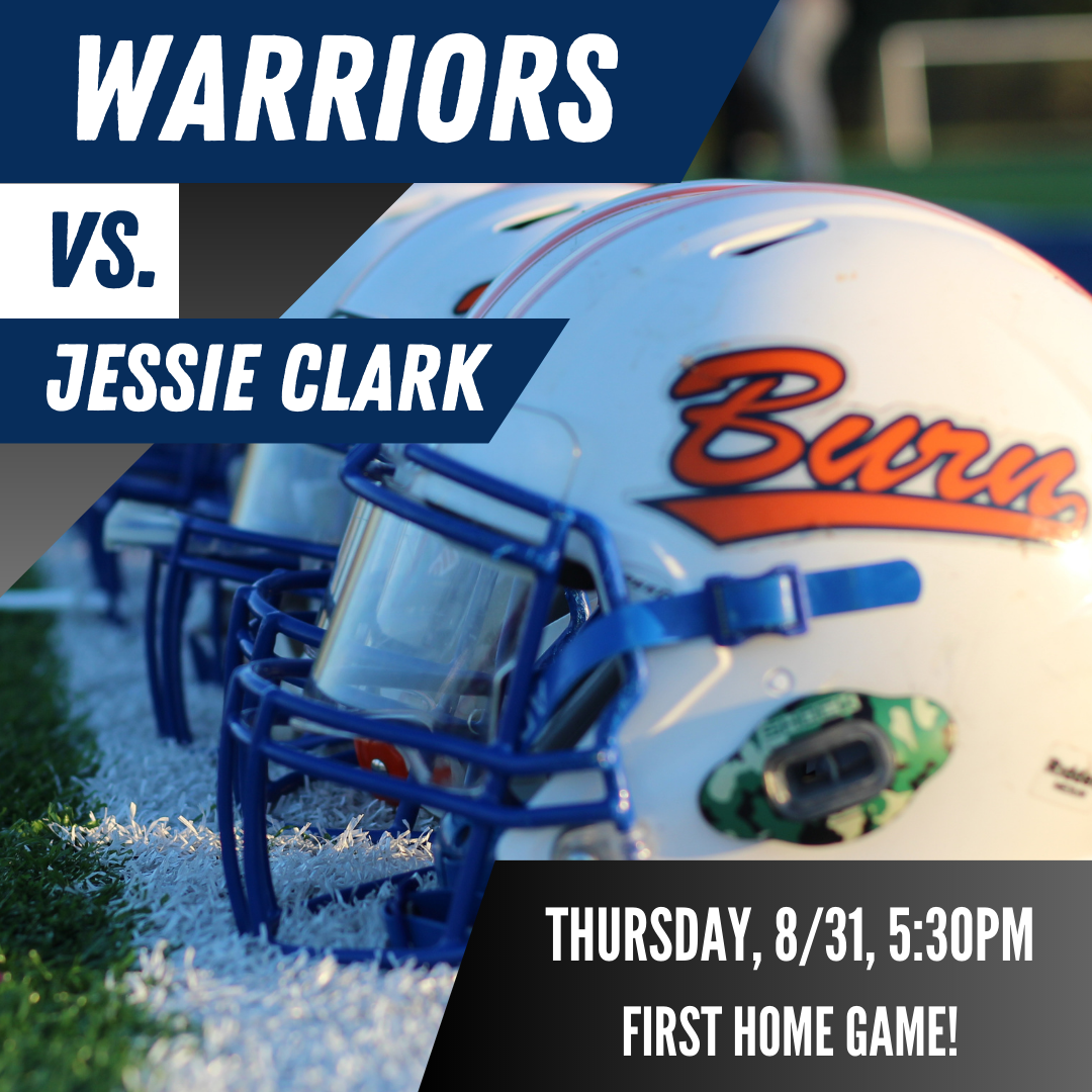 Warrior Football vs. Jessie Clark, Thursday, 8/31 *HOME GAME ...