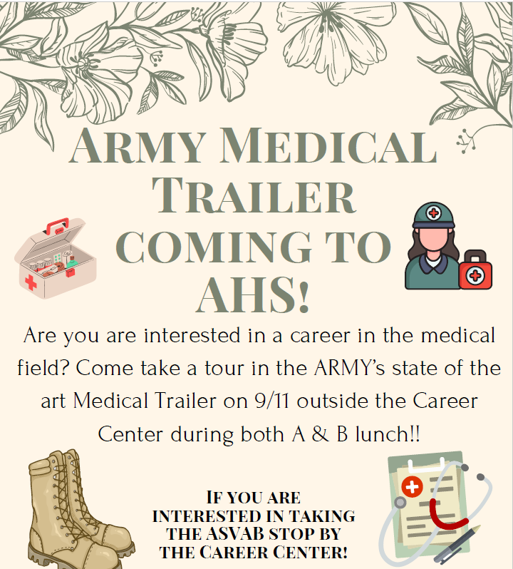 Army Medical Trailer Coming to AHS | Single-Posts-NEWS