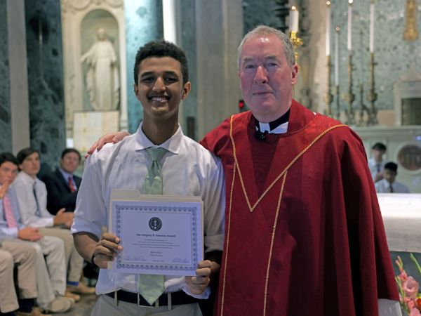 Ethan Ristu ’24 earns Gregory F. Gannon ’68 Award | News details